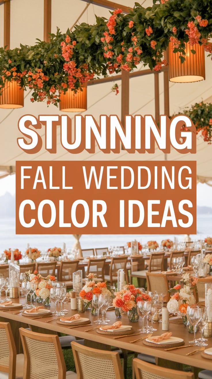 Fall Wedding Colors That Capture the Magic of Autumn - Luxe Locks Studio