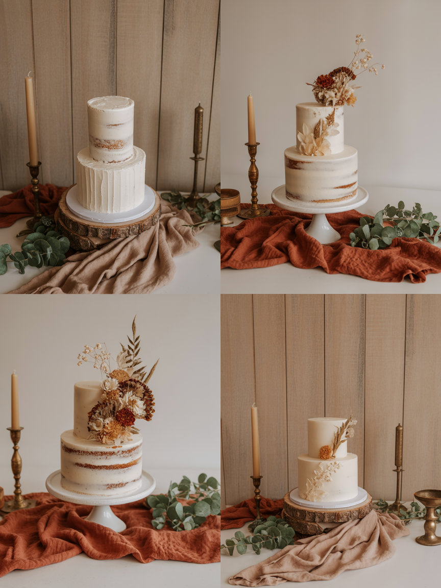 Boho Wedding Cake Ideas - Luxe Locks Studio