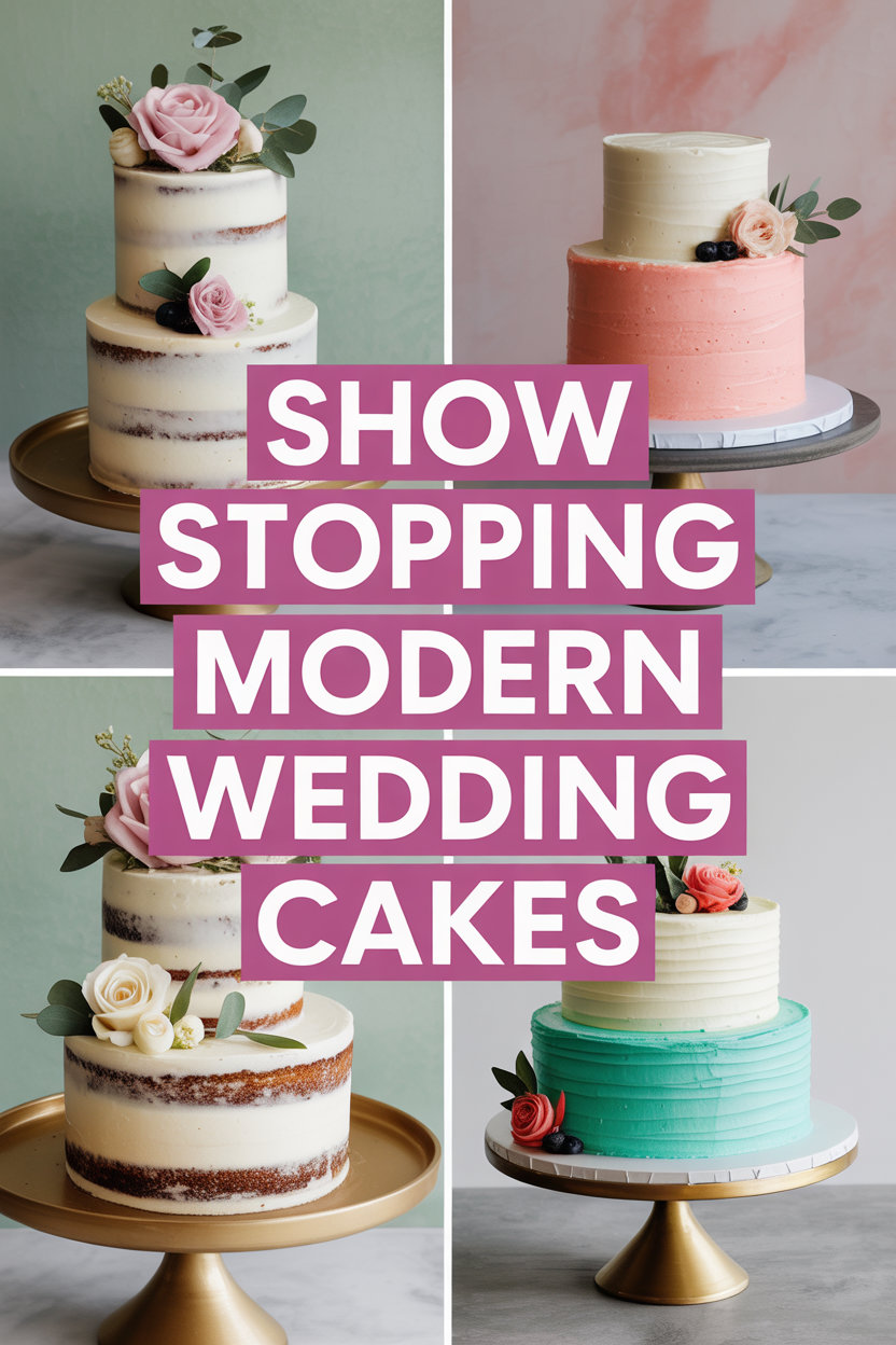 Dreamy Modern Wedding Cakes - Luxe Locks Studio