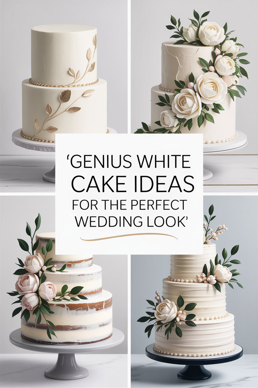 Beautiful White Wedding Cake Ideas - Luxe Locks Studio