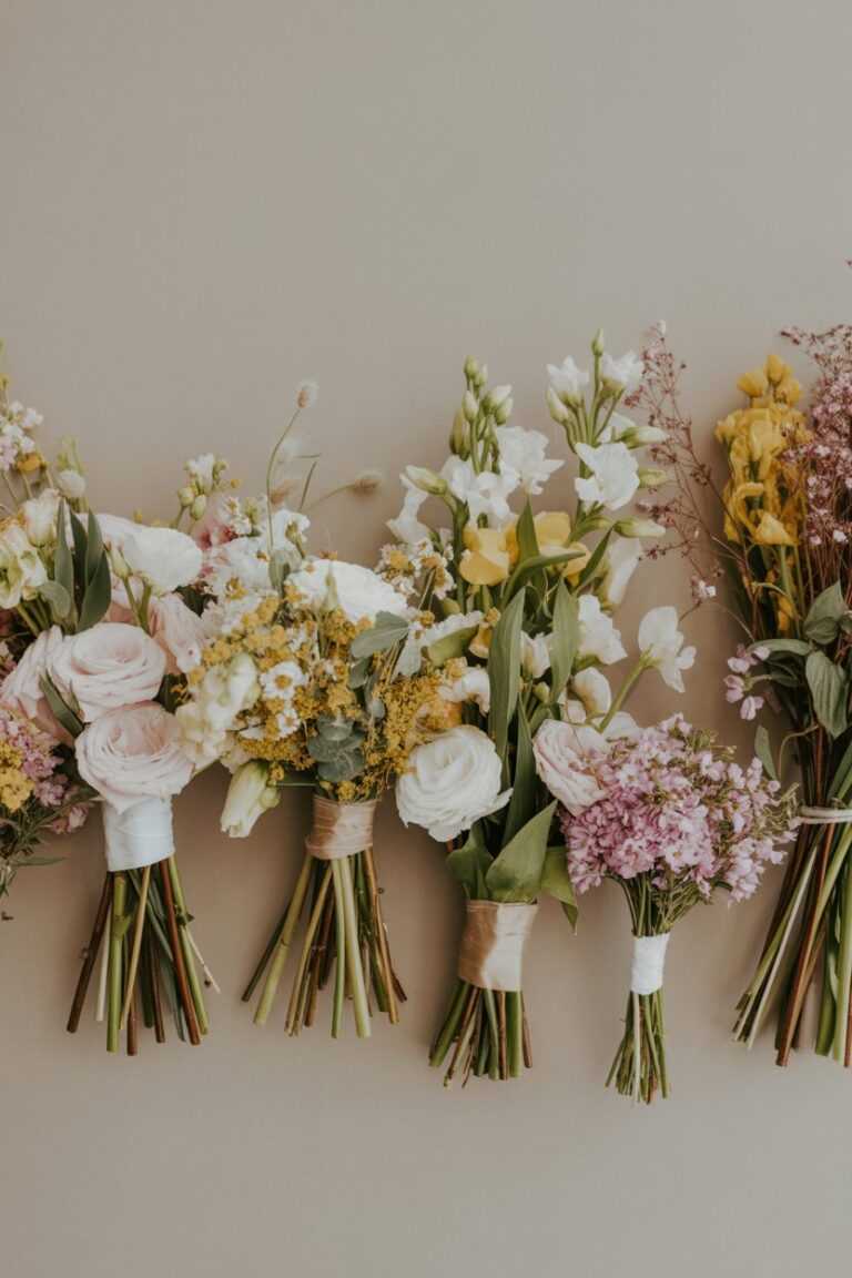 Beautiful Spring Wedding Bouquets - Luxe Locks Studio