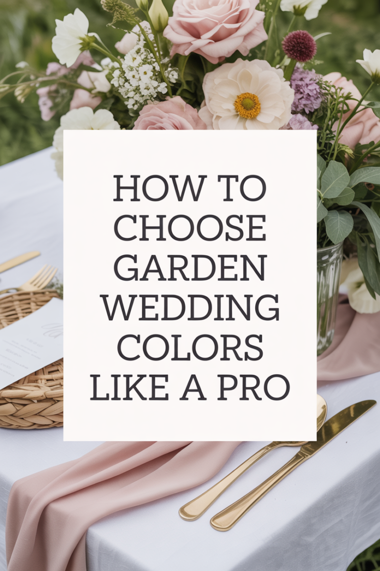 Garden Wedding Color Schemes - Luxe Locks Studio
