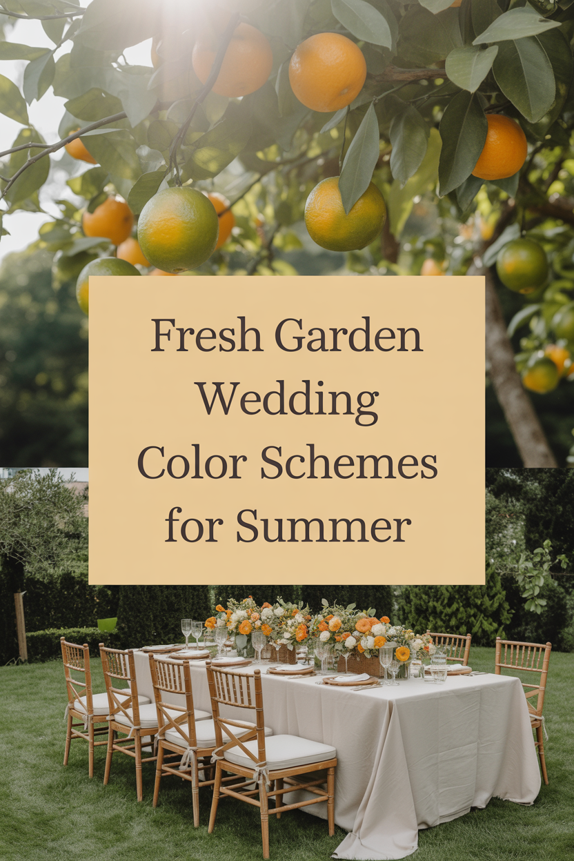 Garden Wedding Color Schemes - Luxe Locks Studio